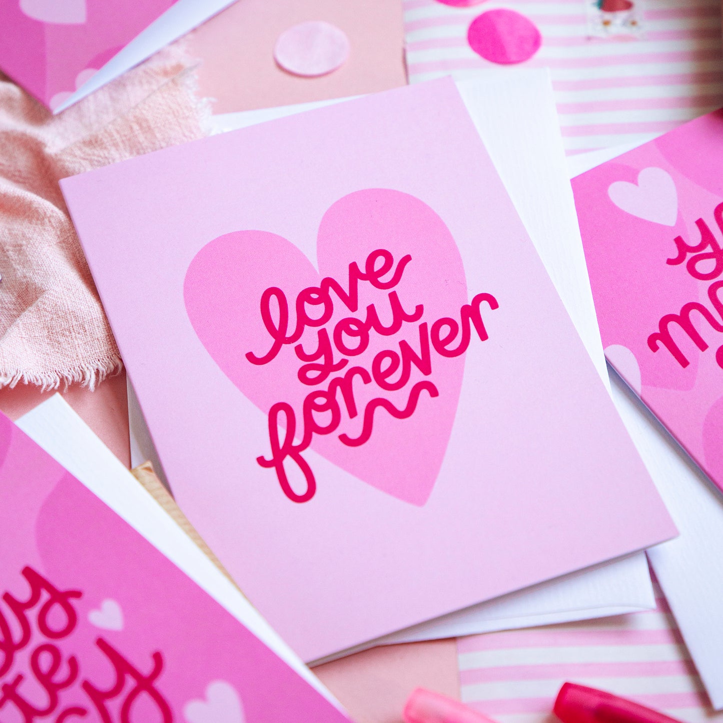 Love You Forever Greetings Card ~ Salt Art Supply